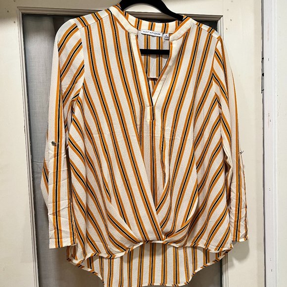 Notations | Tops | Notations Womens Long Sleeved Shirt Gathers At Waist ...